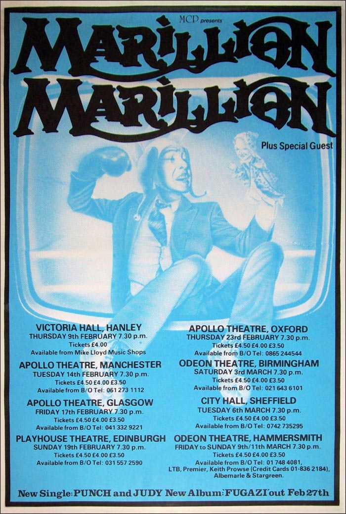 1984 - Marillion Setlists 1980-1988
